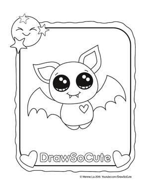 Halloween Bats Printable Coloring Pages
