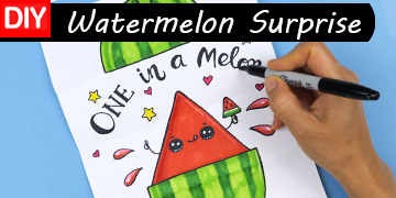 craft_watermelon_surprise_craft – Draw So Cute