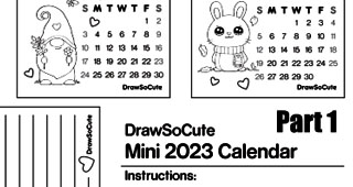 diy_mini_2023_calendar_months – Draw So Cute