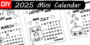 2025 Mini Calendar – Draw So Cute